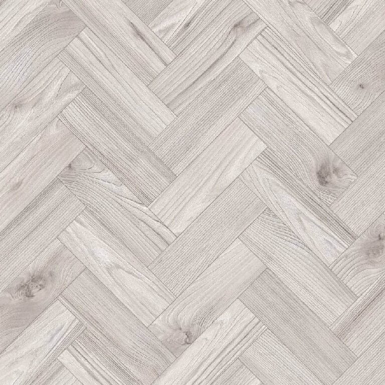 LVT Light Grey Stick Down Herringbone - Pay Weekly Flooring